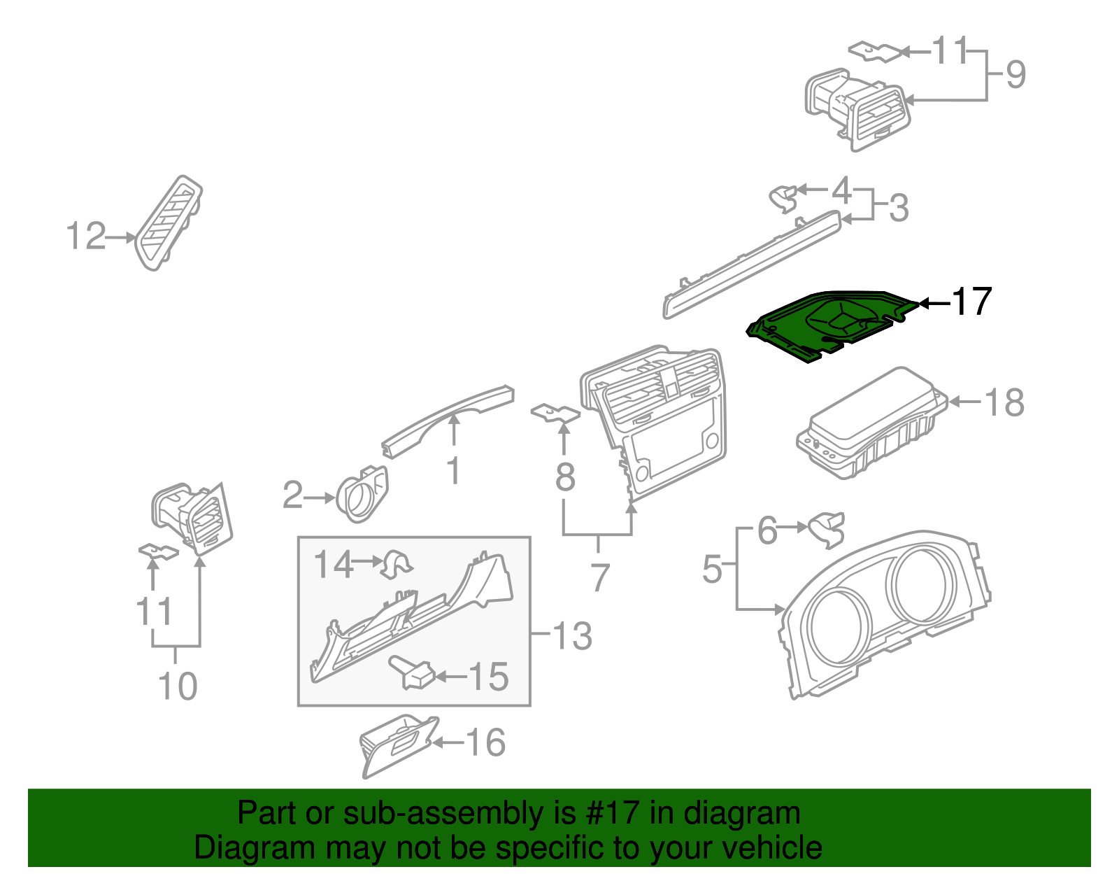 2015-2021 Volkswagen Lower Cover 5G1-819-593-K | OEM VW Parts Haus
