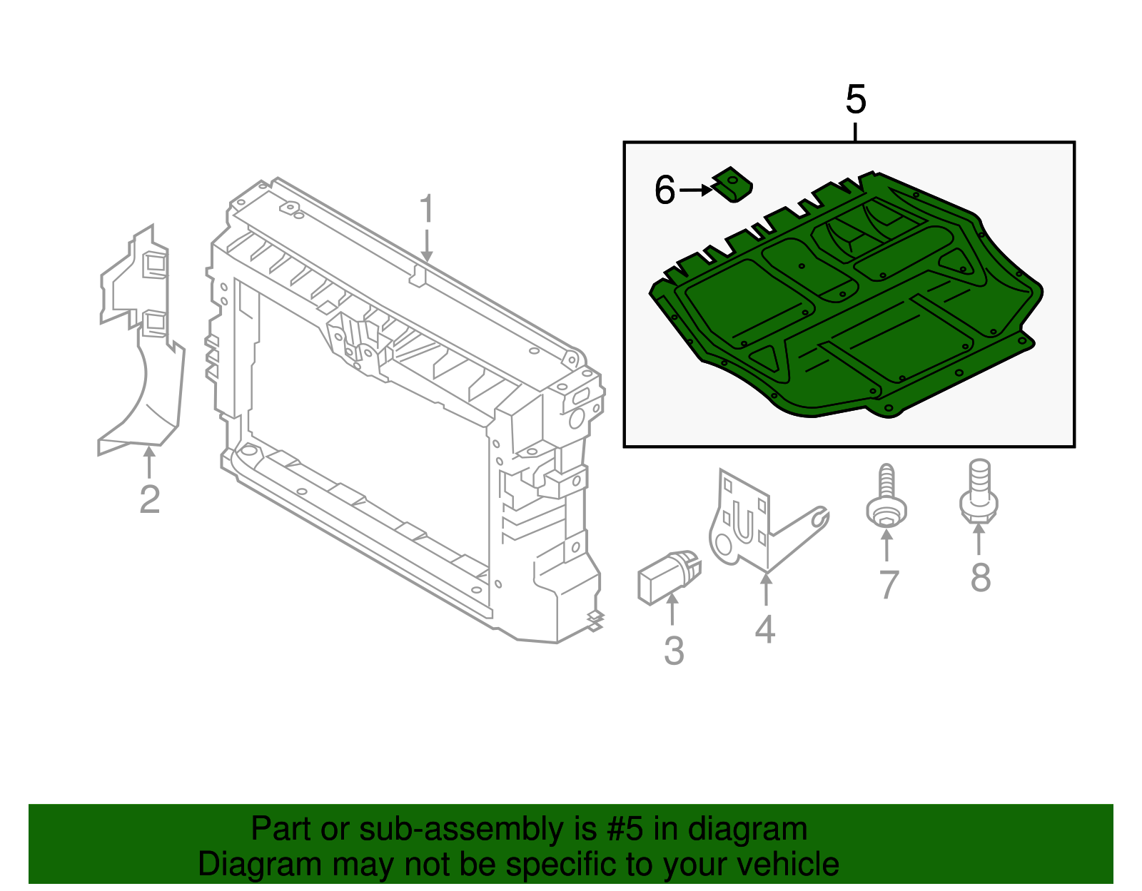 2012-2022 Volkswagen Passat Splash Shield 561-825-237-D | VW Direct ...