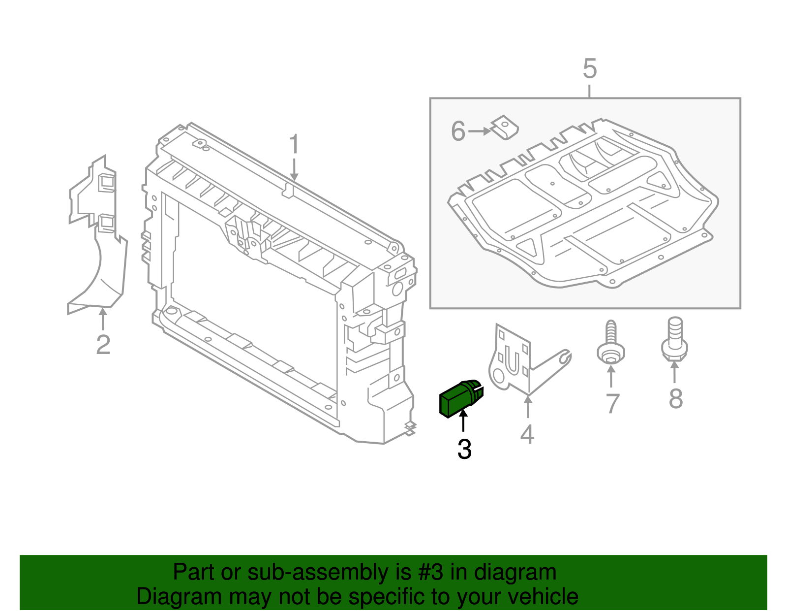8Z0-820-535 - Ambient Temp Sensor 2001-2024 Volkswagen | Volkswagen ...