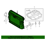 2012-2015 Volkswagen Passat Radiator Support 561-805-588-B-9B9 | VW ...