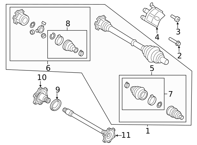 80A-407-271-G - Drive Shaft 2018-2022 Audi | Audi OEM Parts