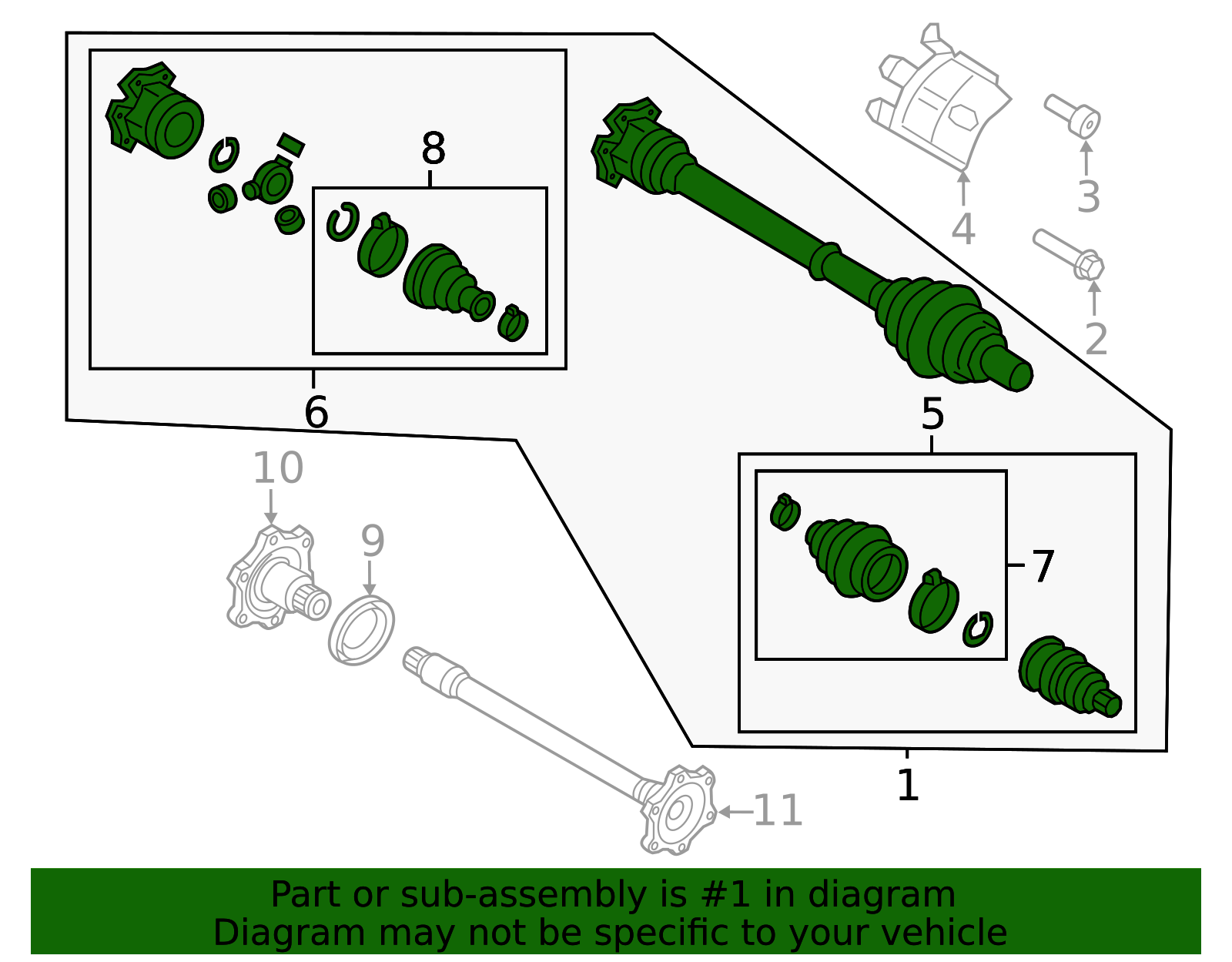 2018-2024 Audi Axle Assembly 80A-407-271-G | OEM Parts Online