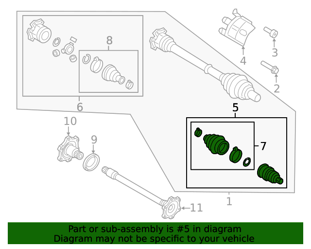 2018-2024 Audi Cv Joint Kit 80A-498-099 | OEM Parts Online