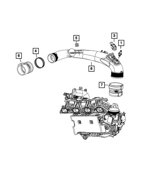 Radiator and Related Parts; Charge Air Cooler for 2023 Jeep Compass ...