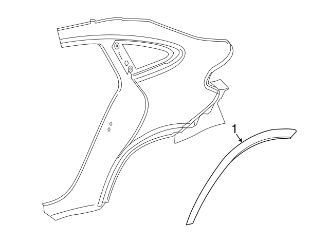 2016-2019 Mercedes-Benz Wheel Opening Molding 292-885-21-22 | MB OEM Parts