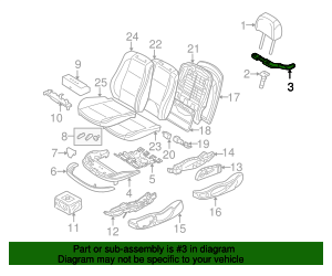 Genuine BMW 52-30-2-208-036 | Seat Belt Holder - Set of 2 (left and ...