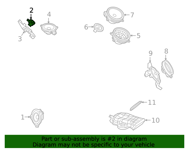 31456836 - Tweeter - 2019 2020 Volvo XC40 | Volvo OEM Parts Direct