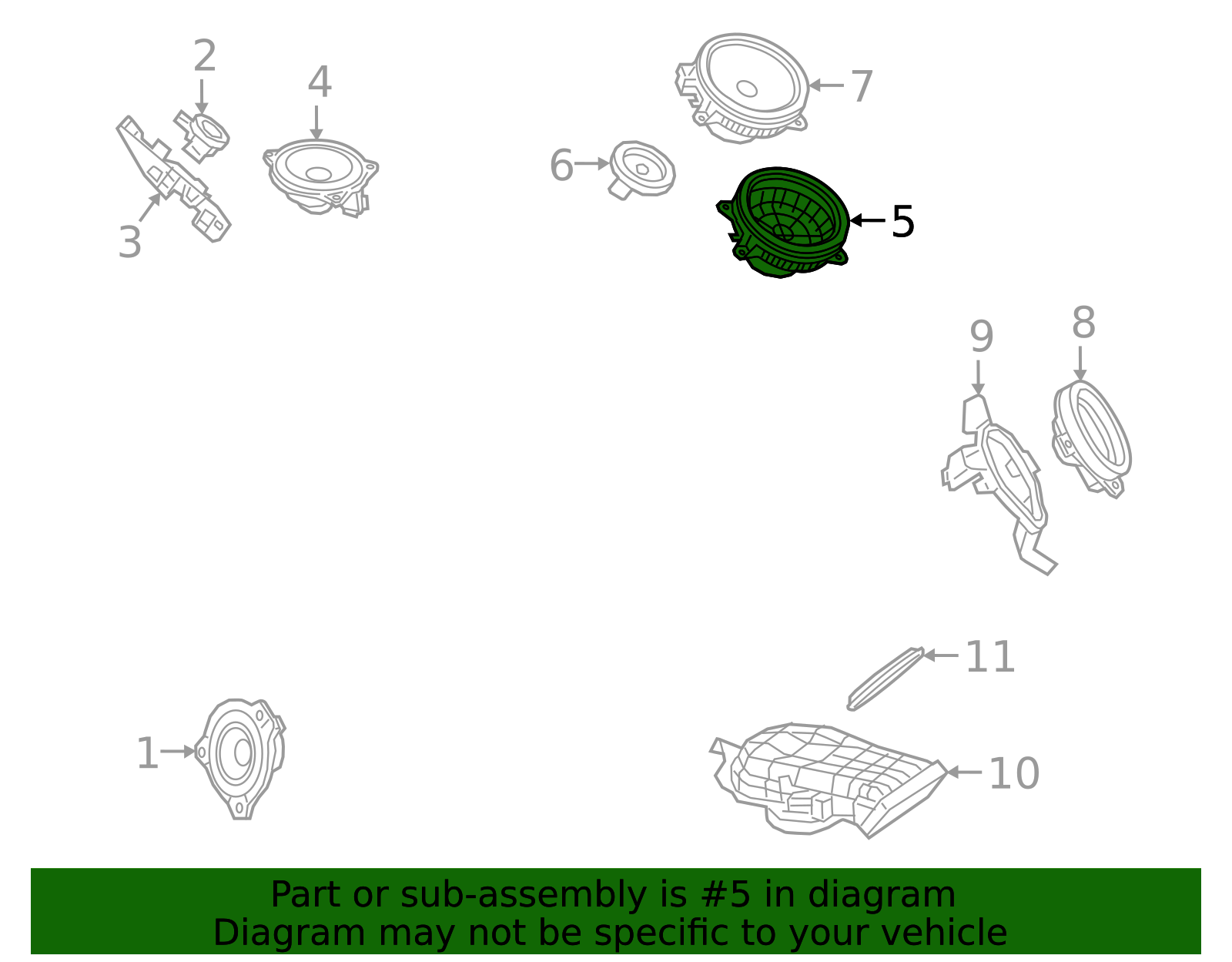 31489156 - Speaker Cover 2019-2023 Volvo | AutoNation Parts