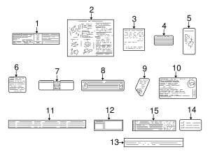 12565725 GM Vehicle Emission Control Information Label | GM Parts Store