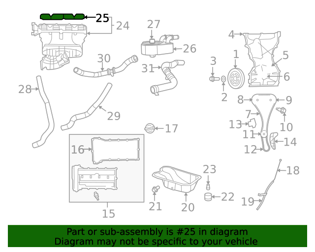 Gasket-Intake Manifold 4884550AB | TascaParts.com