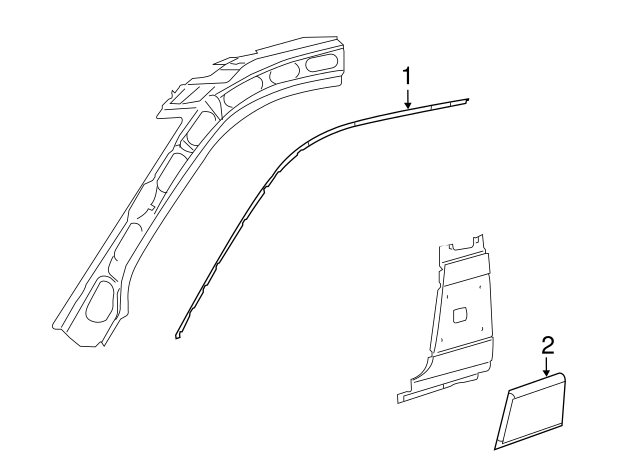 2014-2021 Ram Drip Molding - Passenger Side (RH) 68109576AA ...