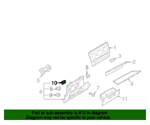 2018-2025 Volkswagen Lower Trim Panel Retainer Clip 3C8-867-190 | OEM ...