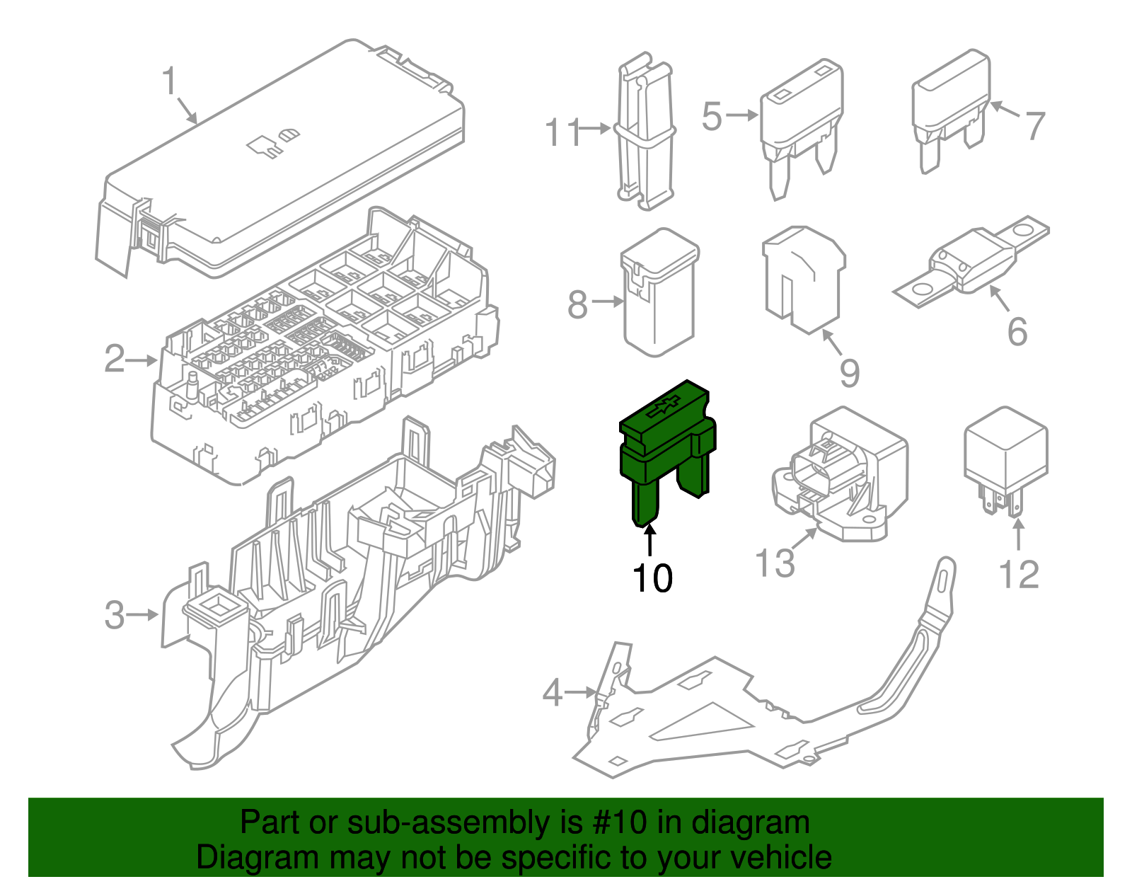 2009-2024 Ford Multi-Purpose Diode YL8Z-10C912-AA | QuirkParts