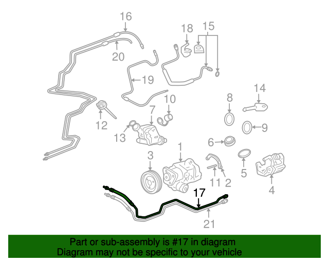 2005-2011 Porsche Power Steering Pressure Hose 997-347-451-06 | Sunset ...