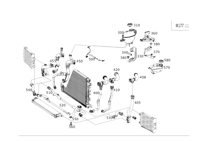 213-500-67-00 - Coolant Hose 2019-2025 Mercedes-Benz | Mercedes-Benz ...