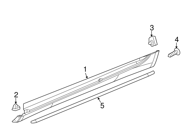 2013-2019 GM Rocker Panel Molding Clip 11547210 | TascaParts.com