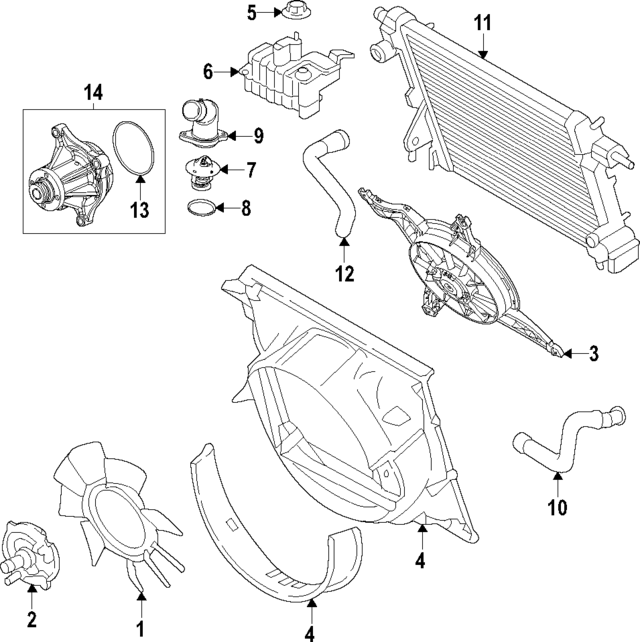 2023-2024 Ford Fan Clutch PC3Z-8A616-C | QuirkParts