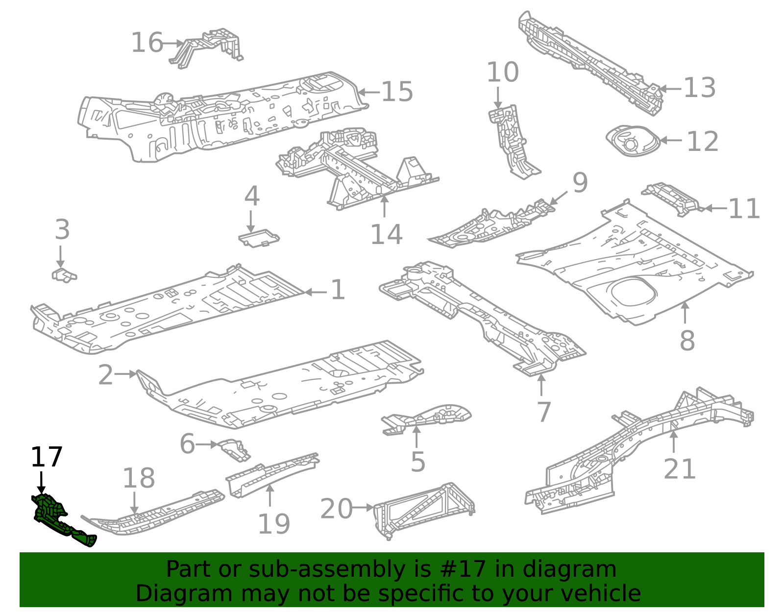 2020-2024 Toyota Highlander Front Cross-Member 58127-0E041 | Toyota San ...
