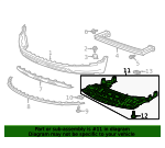 2017-2022 Buick Encore Front Compartment Air Deflector 42576988 GM ...