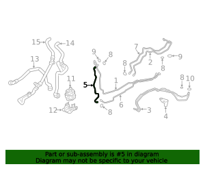 Genuine BMW 64-53-9-493-988 | A/C Refrigerant Liquid Hose | FREE ...
