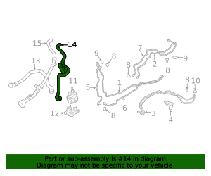 64216821651 - 2019-2021 BMW X7 Inlet Hose (64-21-6-821-651) | BMW of ...