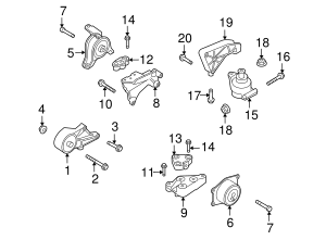 13159995 Mount - New OEM Part From GM Parts Direct | GM Parts Store