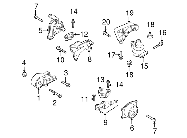2008 Saturn Astra Support Bracket - Driver's Side (LH) 90538543 ...