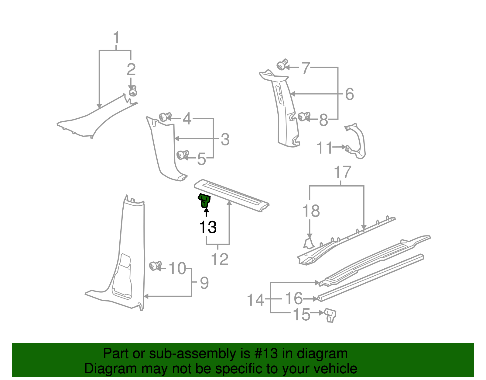 1994-2008 GM Multi-Purpose Clip 15711541 GM | GMPartsDirect.com