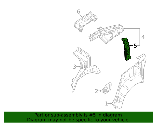 2013-2019 Nissan Sentra Pillar Reinforced G6667-3SGMA | OEM Parts Online