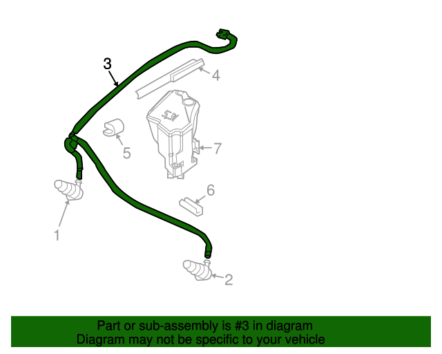 Genuine BMW 61-67-7-196-365 | Washer Hose | FREE Shipping on Most ...