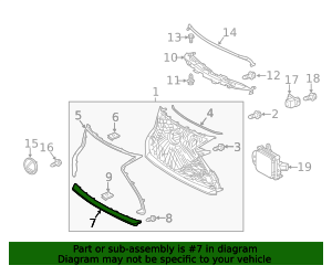 2018-2020 Lexus Lower Molding 53122-50050 | OEM Parts Online