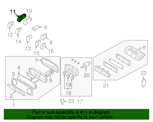 2003-2004 Hyundai Tiburon Instrument Light Rheostat 94950-2C000 | OEM ...