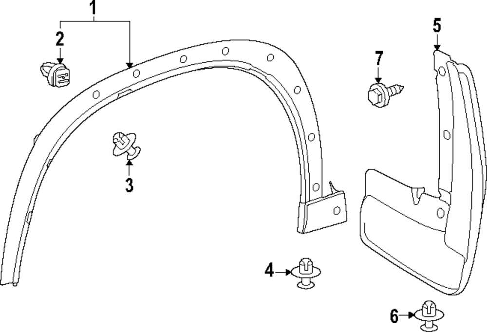 75085-0E060 - Wheel Opening Molding 2024-2025 Toyota Grand Highlander ...