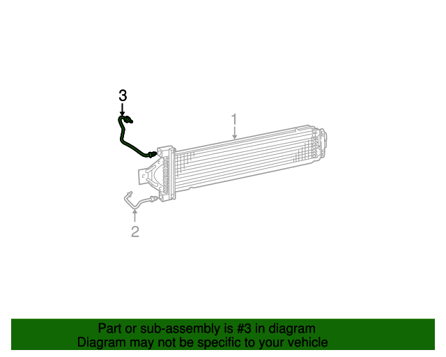 2000-2003 Dodge Automatic Transmission Oil Cooler Hose 52028655AH ...