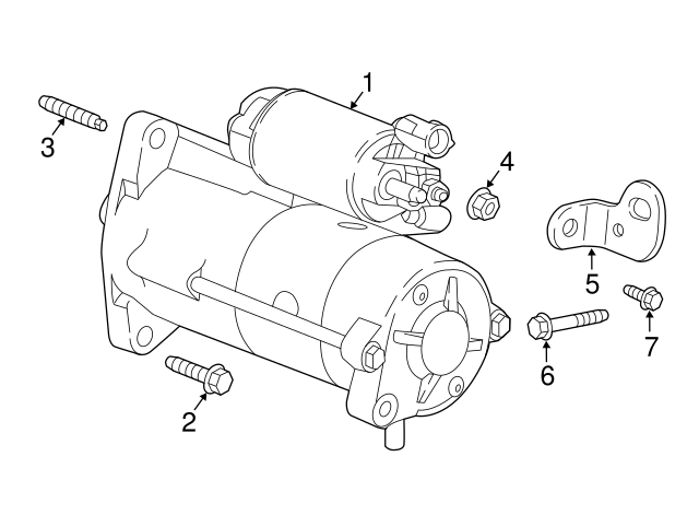 2016-2017 GM Starter 12680617 | TascaParts.com