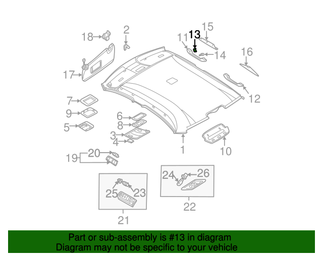 Genuine BMW 51-16-8-244-447 | Grip Handle Cap | FREE Shipping on Most ...