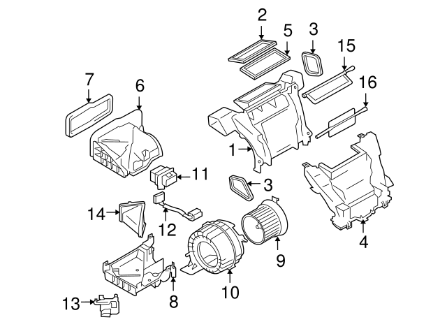 2007-2012 Nissan HVAC Blower Motor Resistor 27150-ED00A | Nissan Parts Plus
