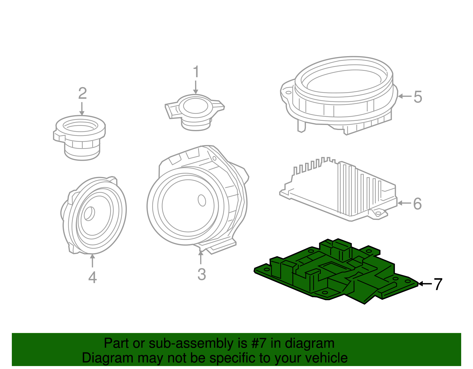 23401119 - High-Quality Radio Speaker Amplifier Bracket for 2016-2024 ...