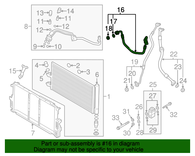 2016-2023 Volvo Rear AC Line 31369392 | OEM Parts Online