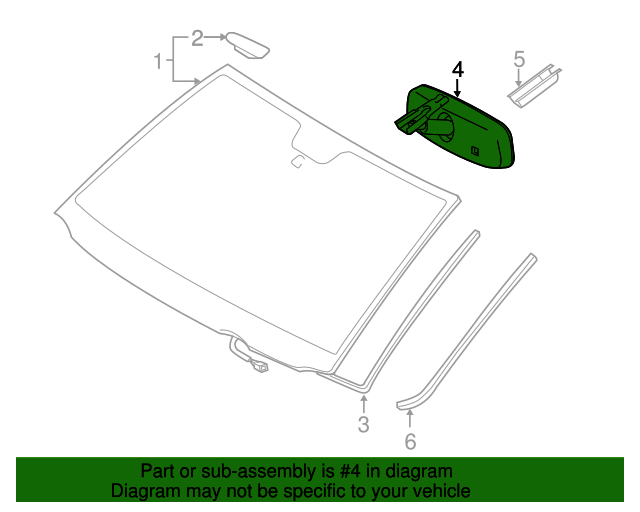2014-2017 Toyota Mirror Inside 87810-0C210 | OEM Parts Online