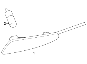 2006-2011 Mercedes-Benz Side Marker Lamp 219-820-03-21 | MB OEM Parts