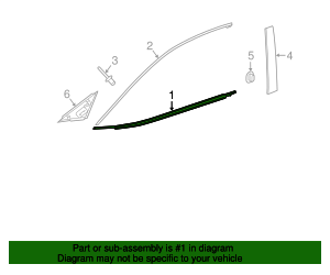 75710-06210 - Belt Molding - 2018-2023 Toyota Camry | OEM Genuine ...