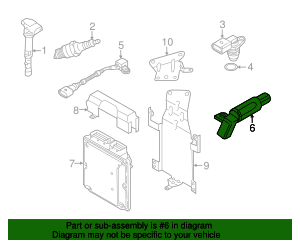 2011-2018 Volkswagen Engine Crankshaft Position Sensor 03H-906-433 ...