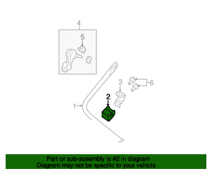 2012-2017 Mopar Bushing 5039149AB | TascaParts.com