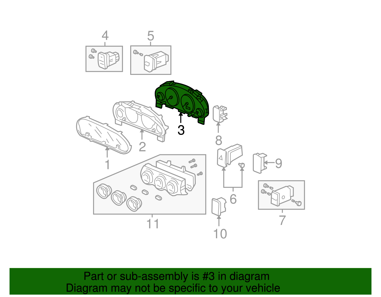 78120-S9A-A31 - 2002-2004 Honda CR-V - Case Assembly (Visteon) | Honda ...