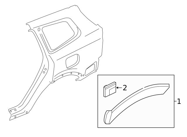 87756-3R000 - Wheel Opening Molding Clip 2014-2024 Kia | Kia.Parts Store