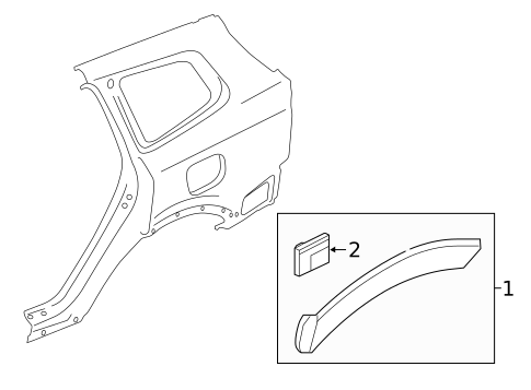 Exterior Trim - Quarter Panel for 2020 Kia Telluride | OEM Parts Online
