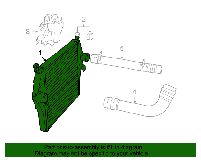 2010-2013 Mopar Inter-Cooler 55056902AE | TascaParts.com