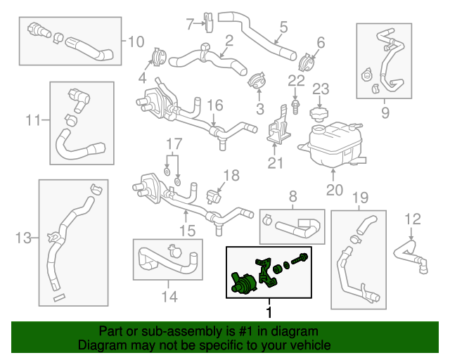 23208583 GM Heater Coolant Pump | GM Parts Store