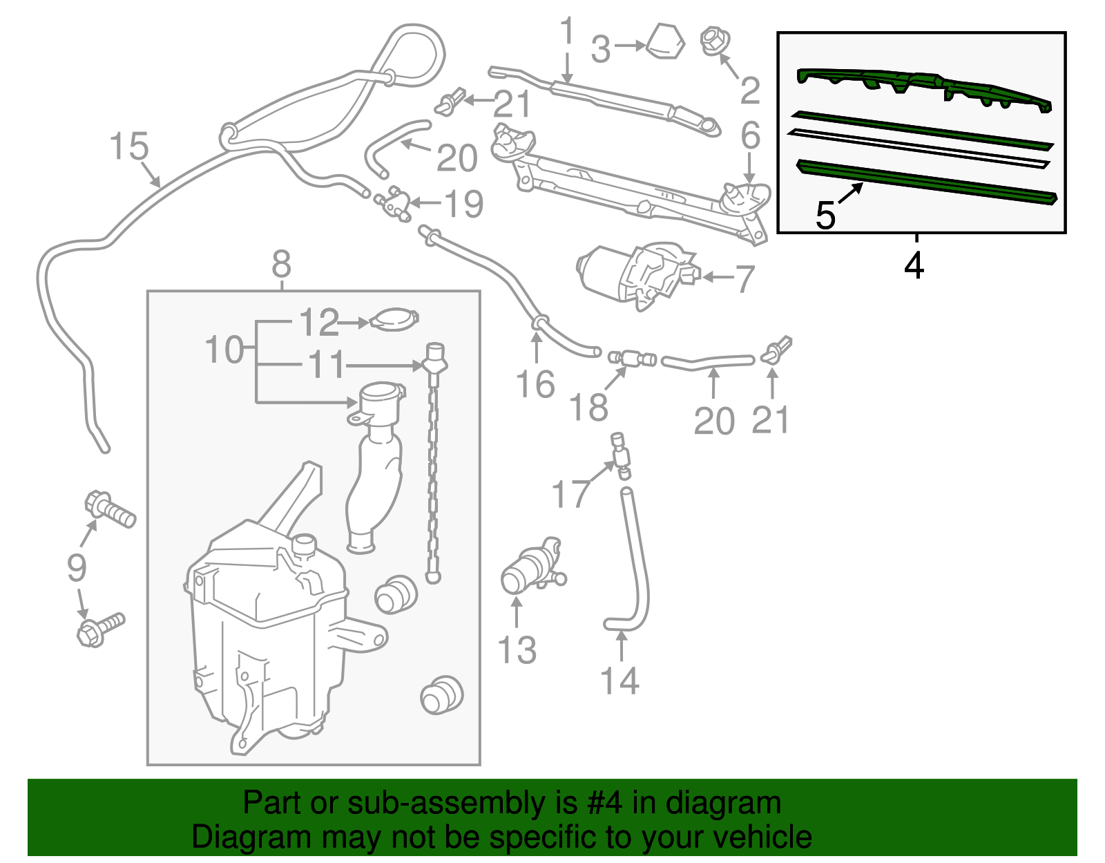 2013-2025 Toyota Wiper Blade 85212-33260 | Retail Performance Auto Parts